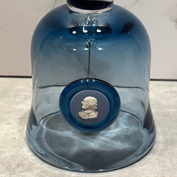 Wedgwood | Accents | Vintage Wedgwood England Blue Glass Bell With ...